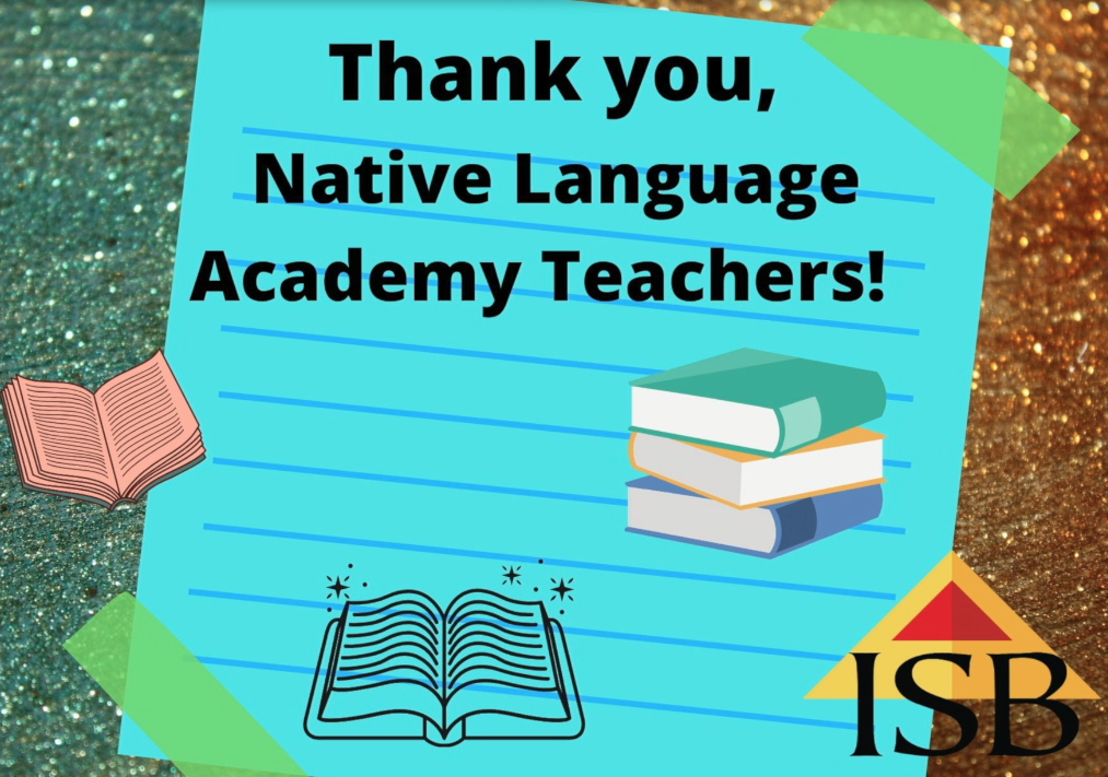 Thank You, Native Language Academy Teachers!