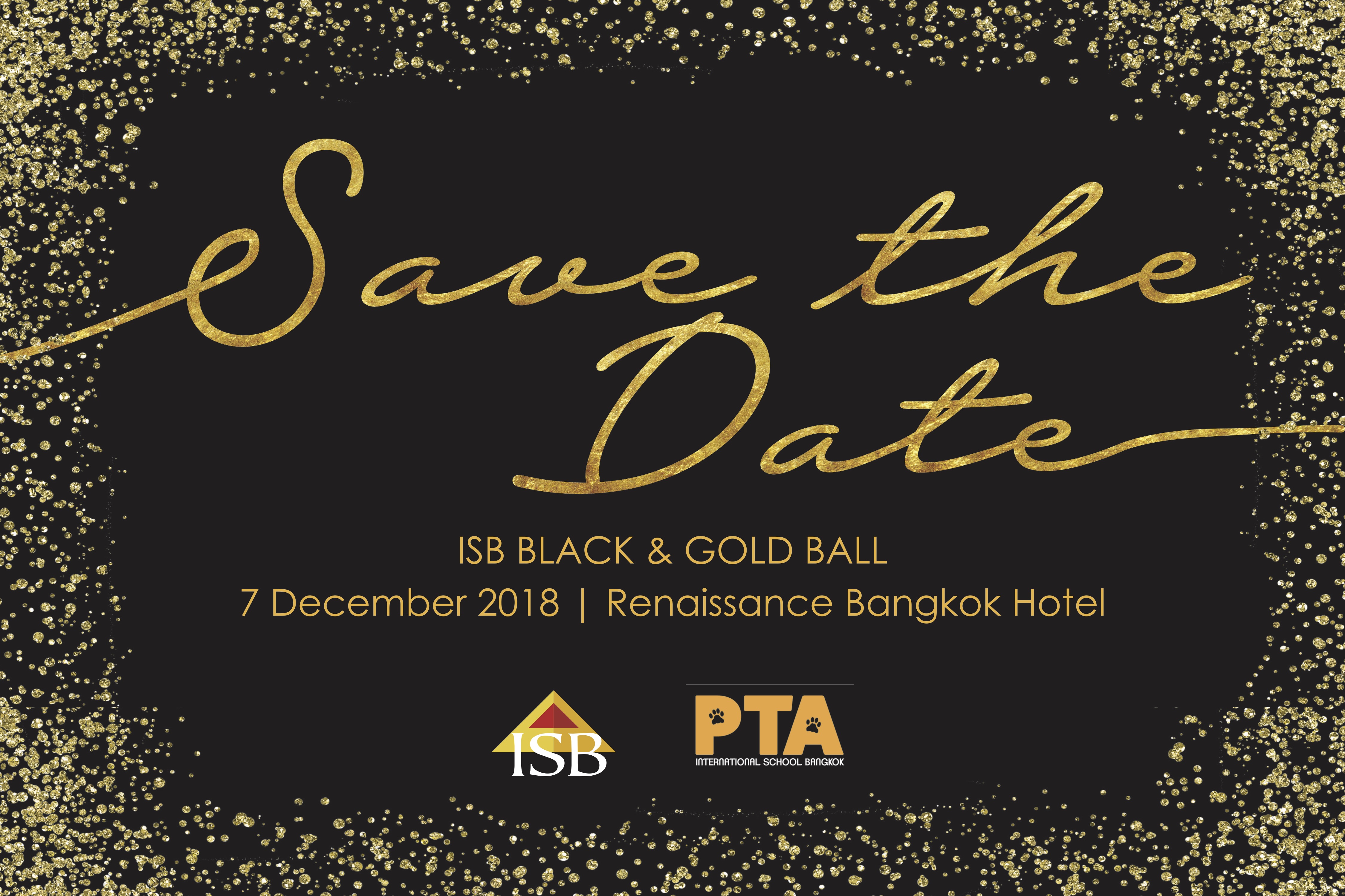 Save the Date! PTA Black and Gold Ball! | ISB Parent Portal